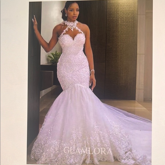 Aurora | Dresses | Glamora White Lace Wedding Dress | Poshmark